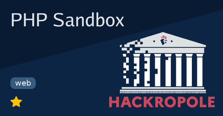 PHP Sandbox - Hackropole