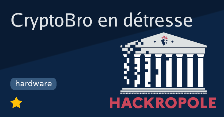 CryptoBro en détresse - Hackropole