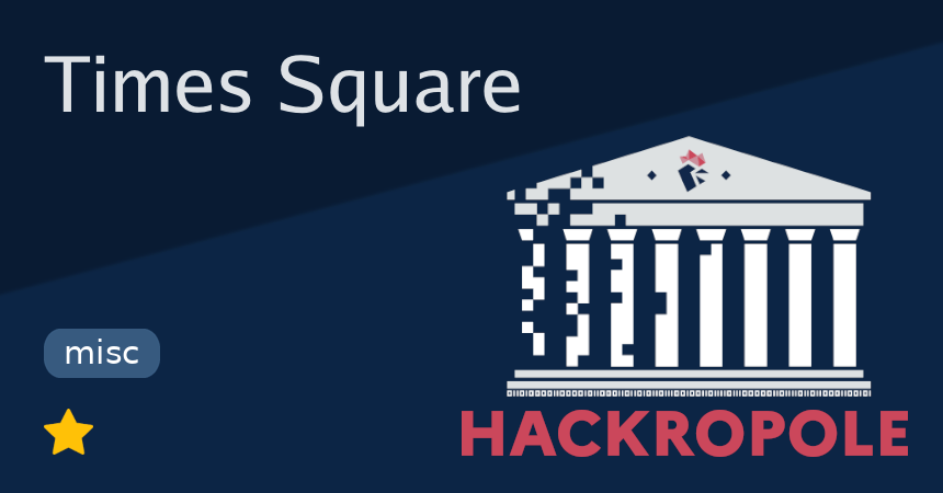 Times Square - Hackropole