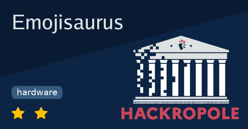 Emojisaurus - Hackropole